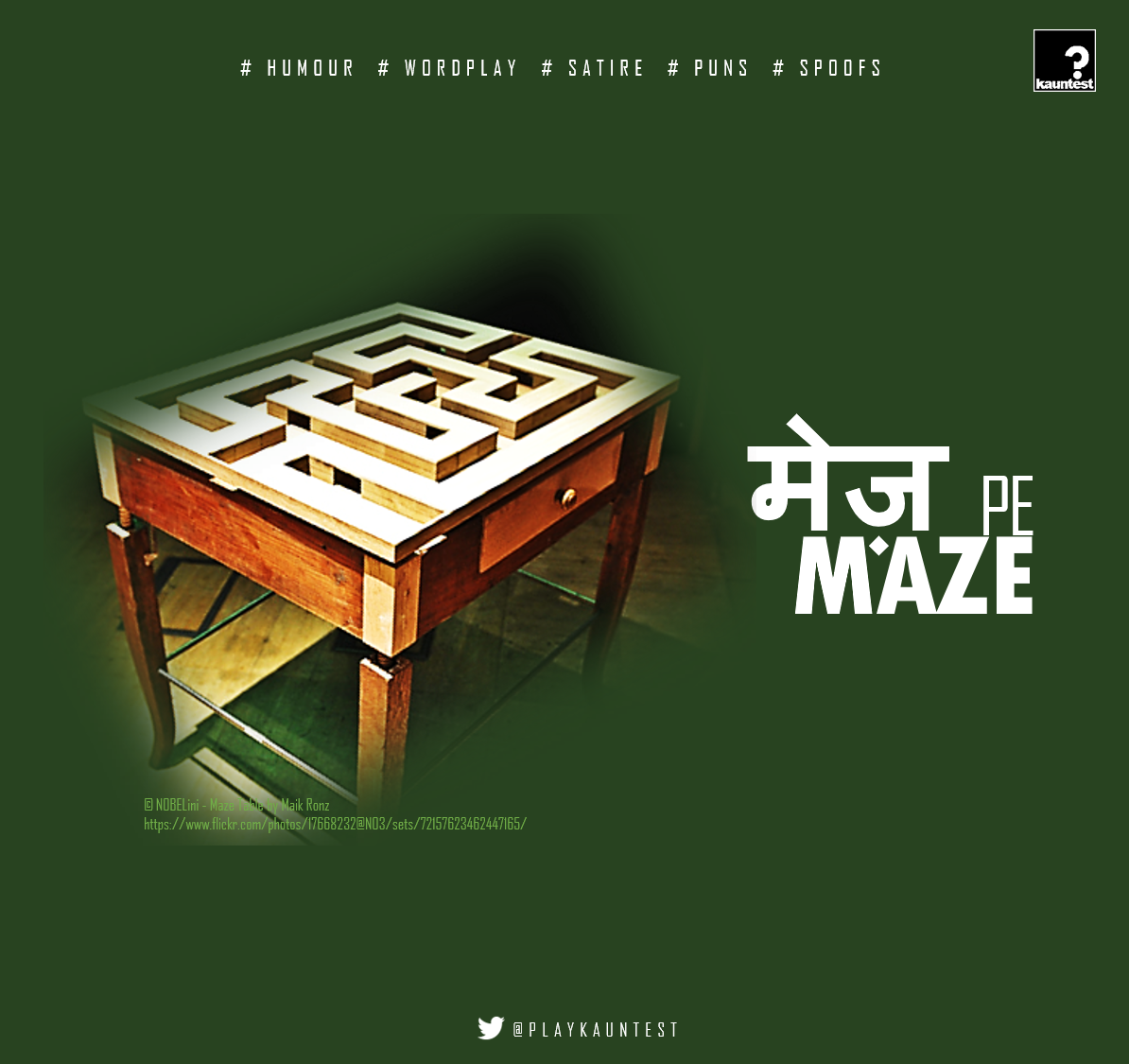 A-maze! – KAUNTEST